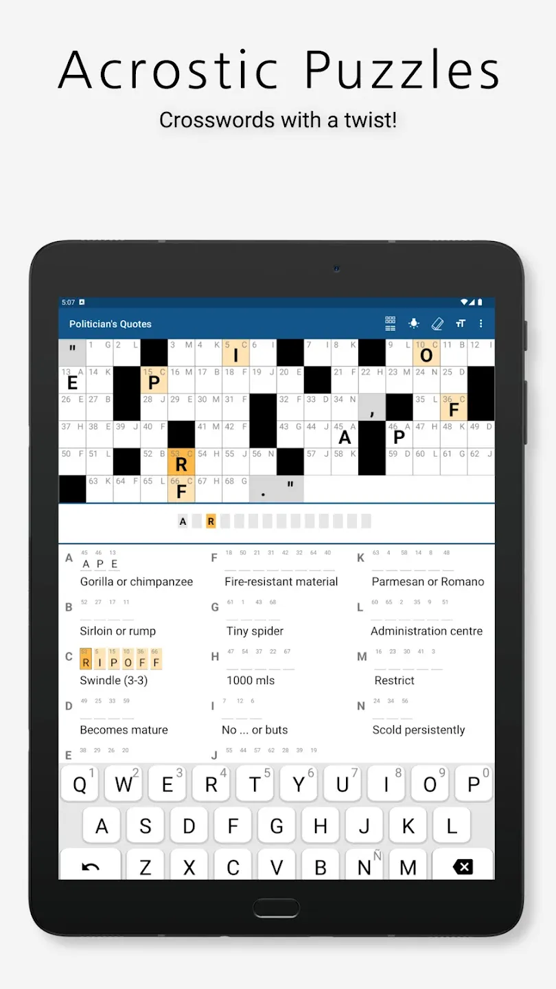 Acrostic Crossword Puzzles Game Download - ViaAPK