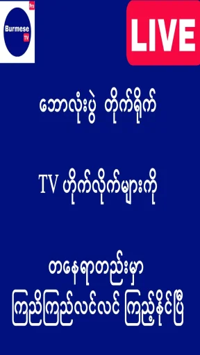 Burmese TV Pro App Download - ViaAPK