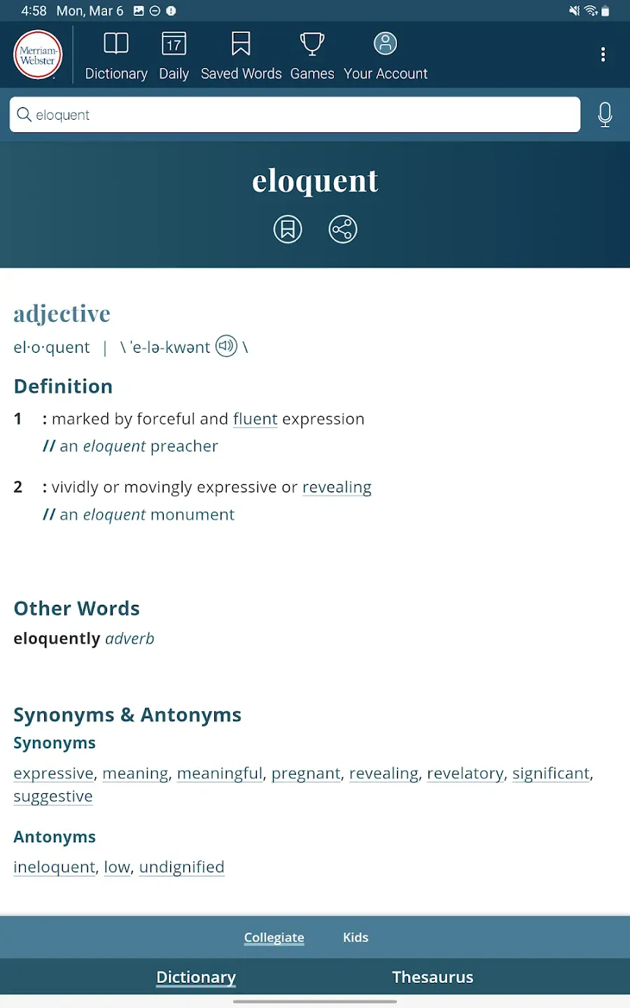Dictionary - Merriam-Webster App Download - ViaAPK