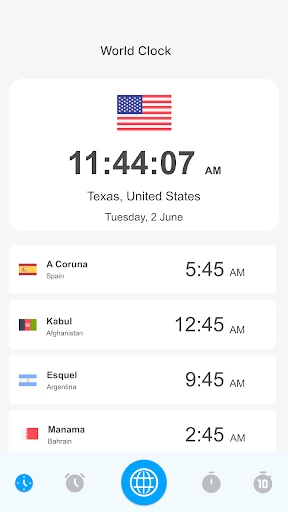 World Clock – World time clock - Free APK Download - ViaAPK