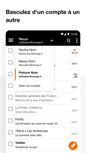 Mail Orange - Messagerie email - Téléchargement APK gratuit - ViaAPK