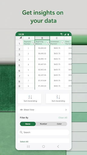 Microsoft Excel: Spreadsheets - Téléchargement APK Gratuit - ViaAPK